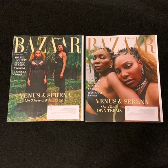 Serena Williams | Other | Venus And Serena Williams Harpers Bazaar Lot ...